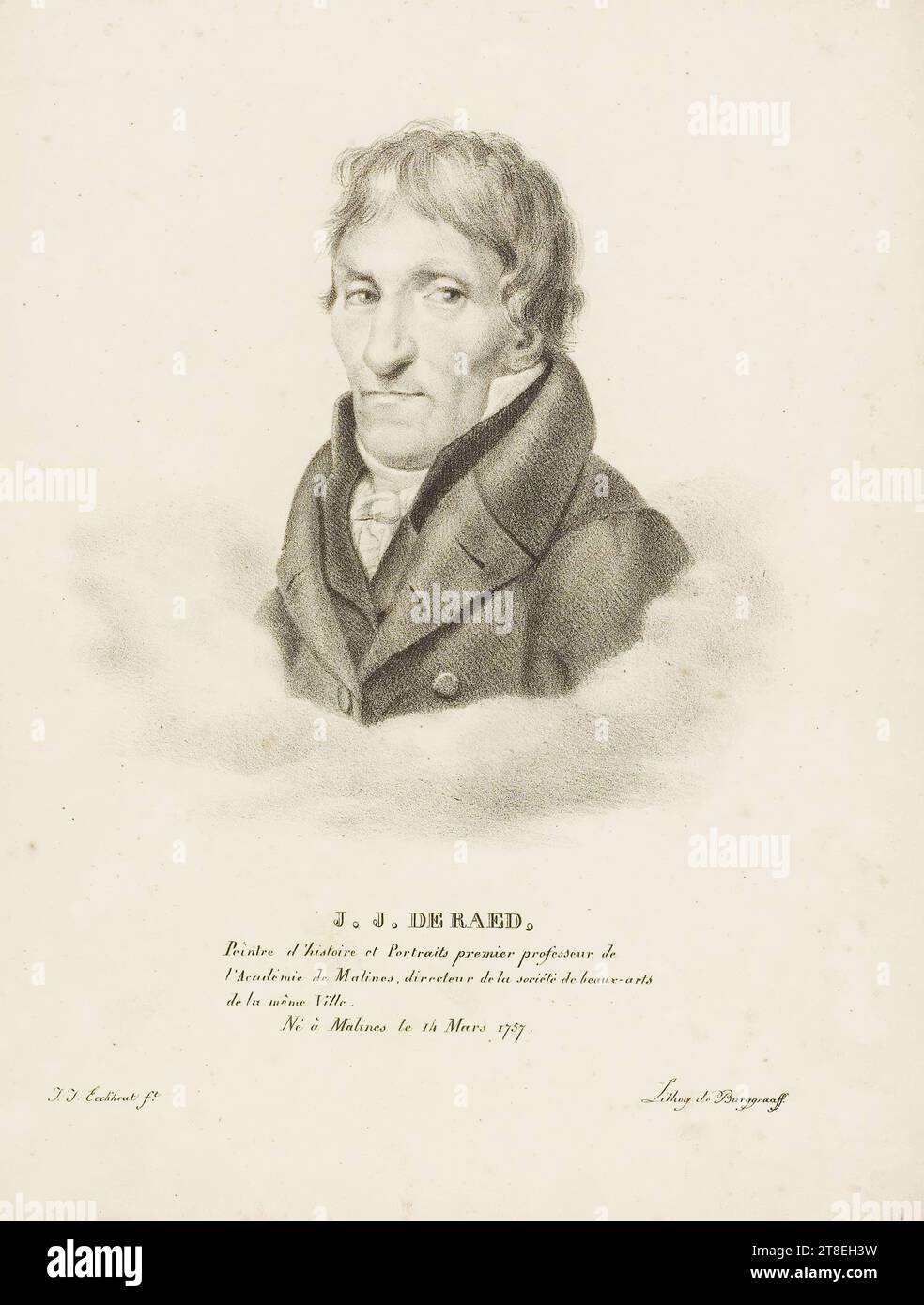 J.J. DE RAED, Painter of history and Portraits first professor of the ...