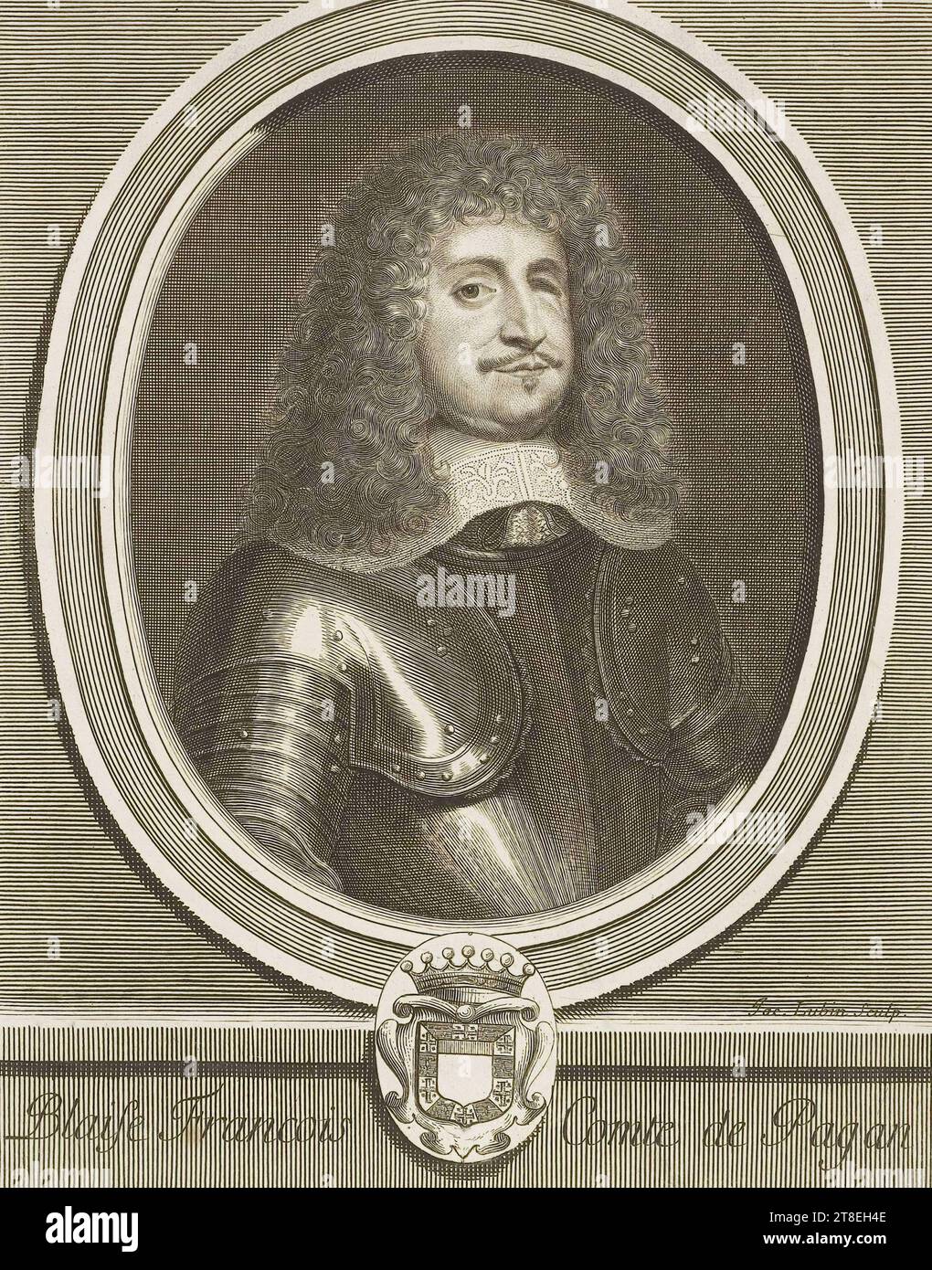 Jac. Ludin Sculp. Blaise Francois Count of Pagan Stock Photo - Alamy