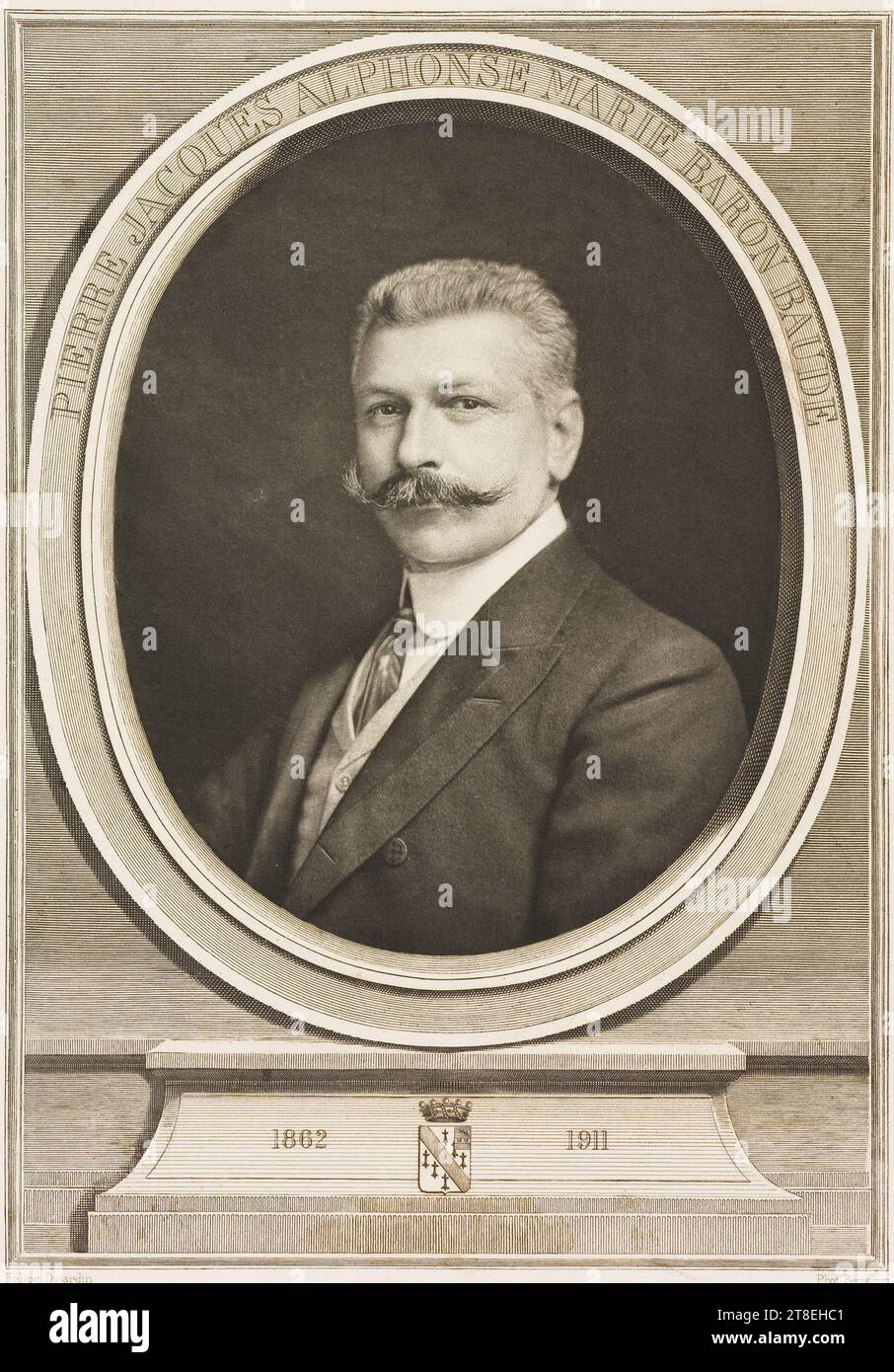 PIERRE JACQUES ALPHONSE MARIE BARON BAUDE. 1862 1911. Heliog. Dujardin ...