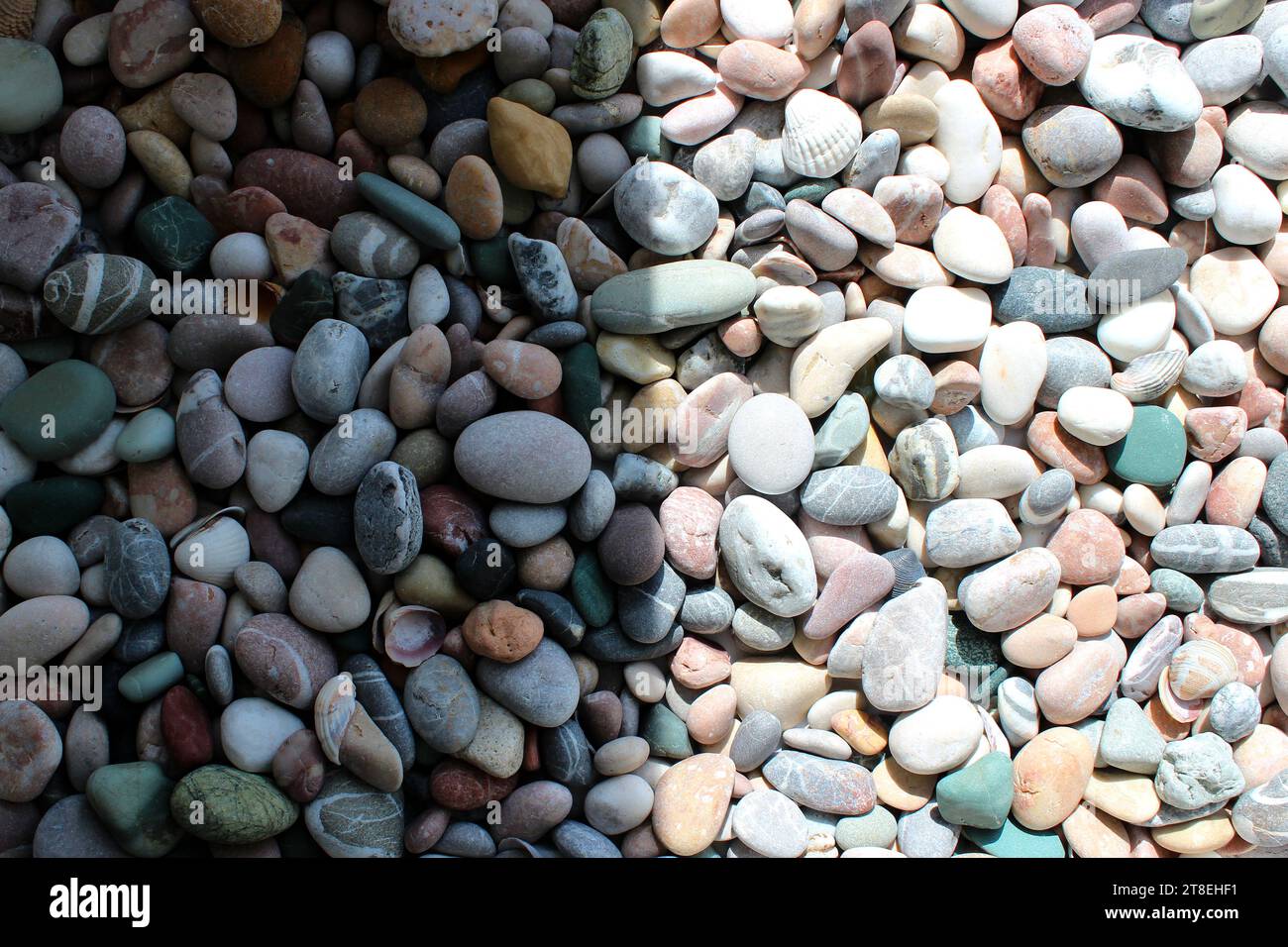 Pebble Surface Divided In Half By Sunlight Stock Photo For Backgrounds Or Wallpaper Stock Photo ...