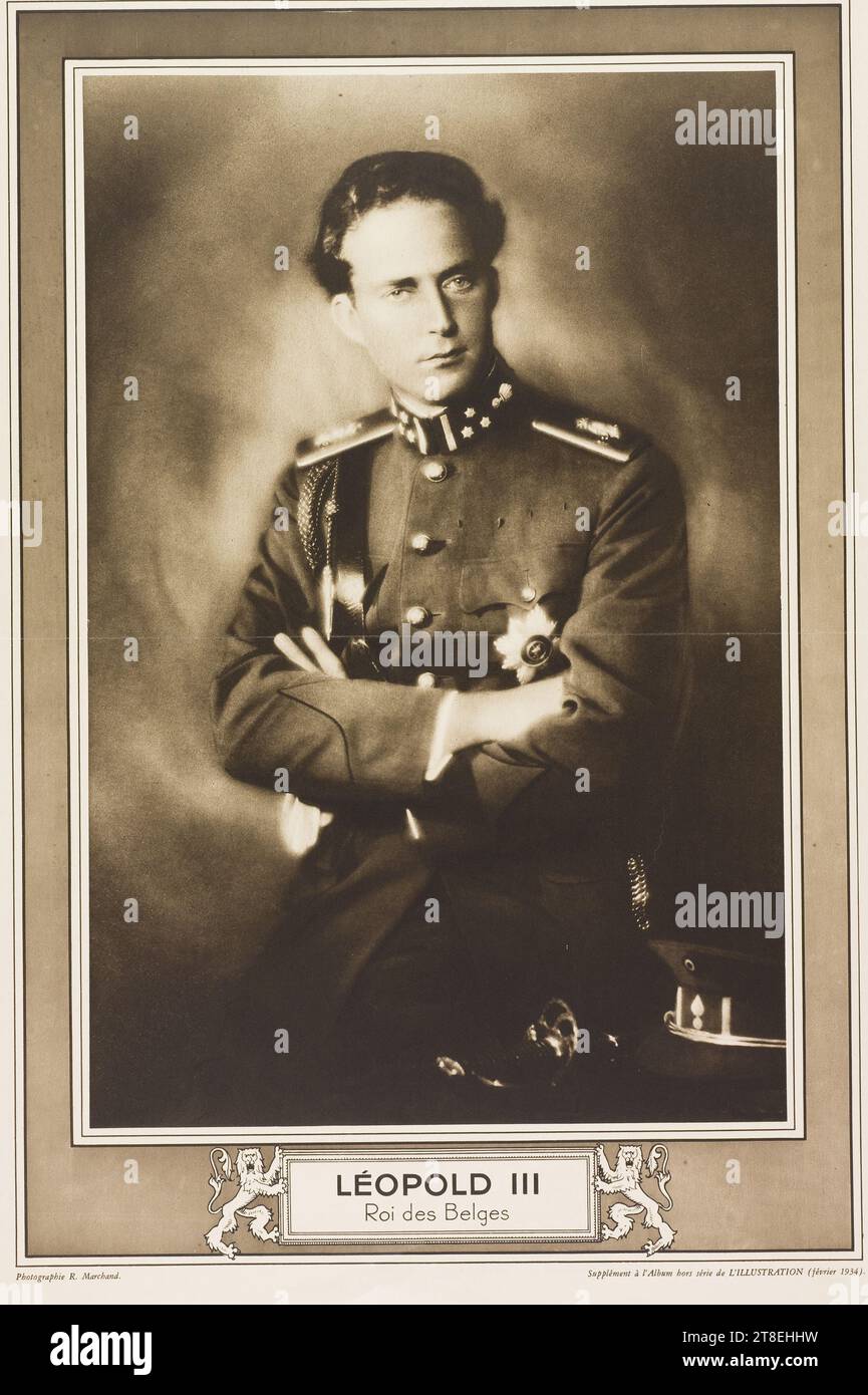 LEOPOLD III King of the Belgians. Photograph by R. Marchand. Supplement ...