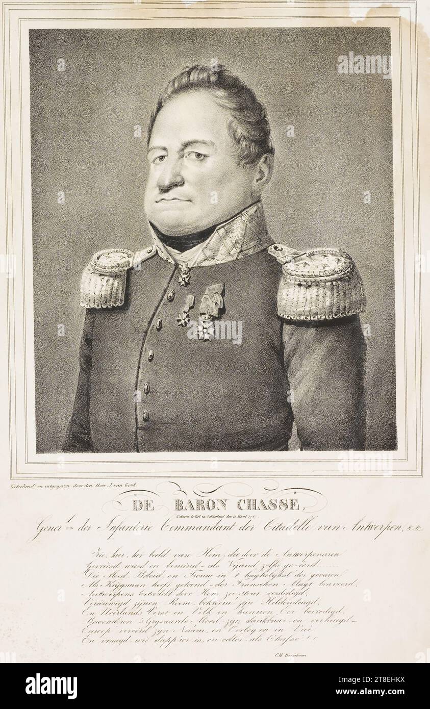 L der infanterie commandant der citadelle van antwerpen hi-res stock ...