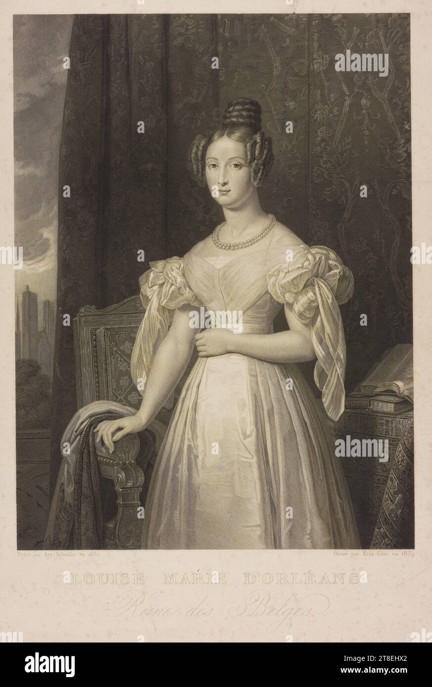 Painted by Ary Scheffer in 1823. Engraved by Erin Corr in 1839. LOUISE ...