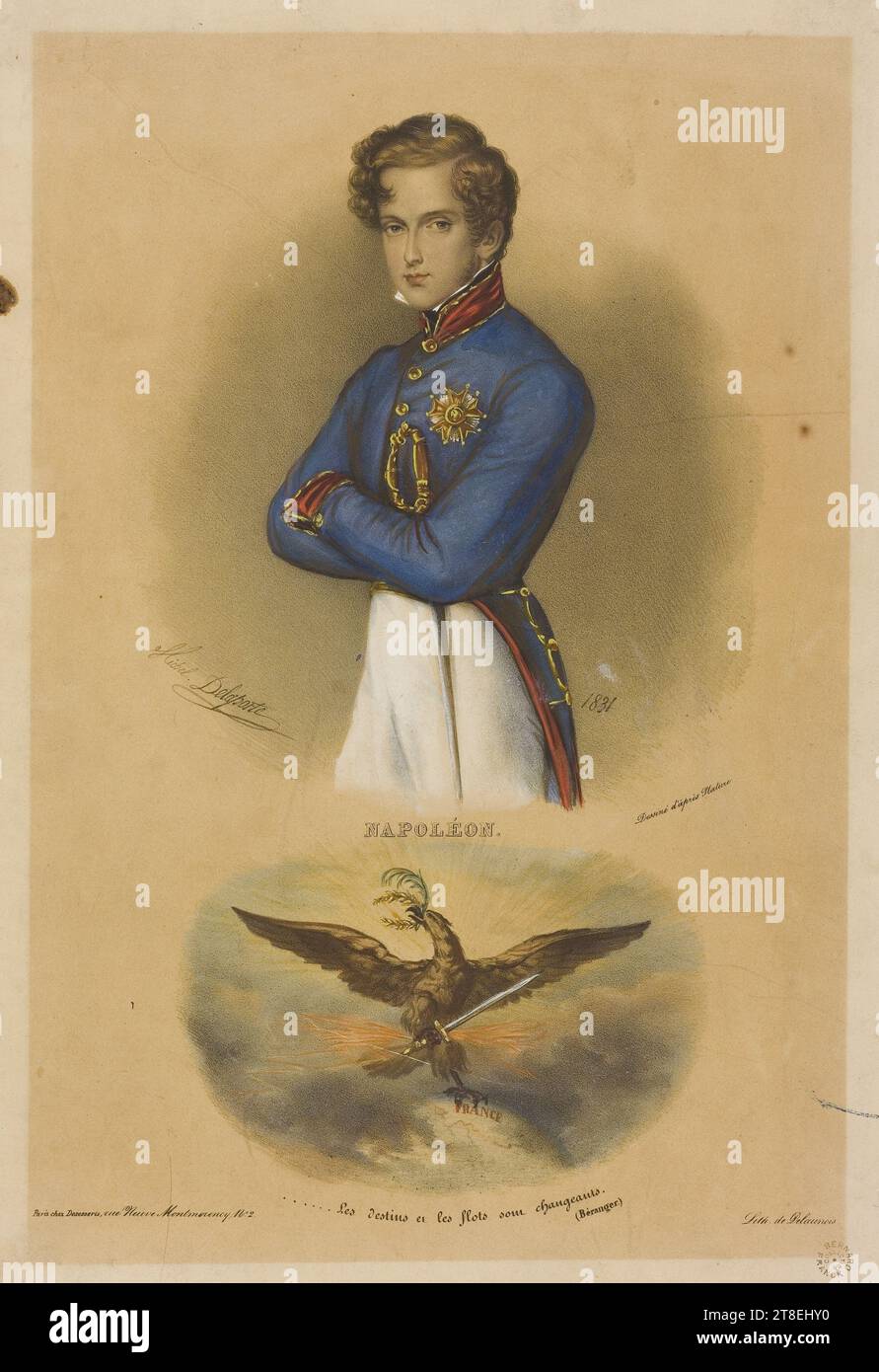 Michel Delaporte. 1831. NAPOLEON. Drawn after nature. Paris chez ...