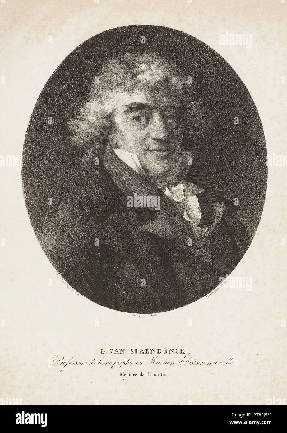 Painted by Tonay, Member of the Institute. drawn by N.H.Jacob. Lith.de ...