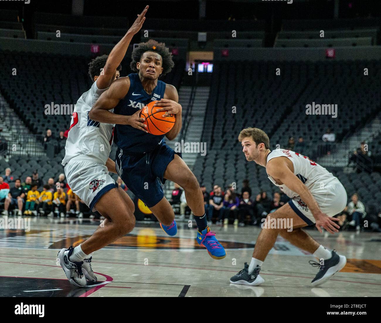 November 19 2023 Las Vegas, NV U.S.A. Xavier guard Quincy Olivari (8 ...