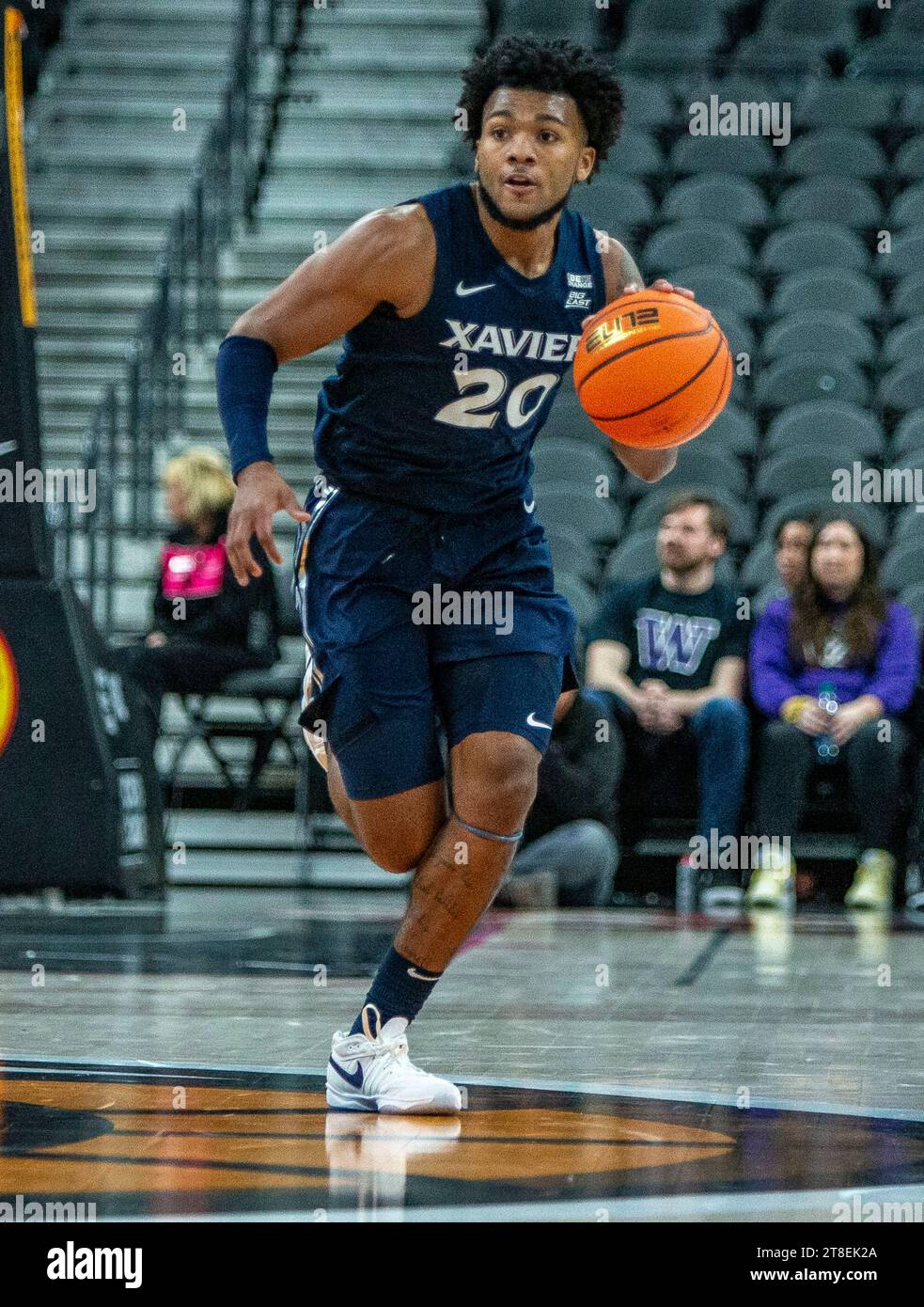 November 19 2023 Las Vegas, NV U.S.A. Xavier guard Dayvion McKnight (20 ...