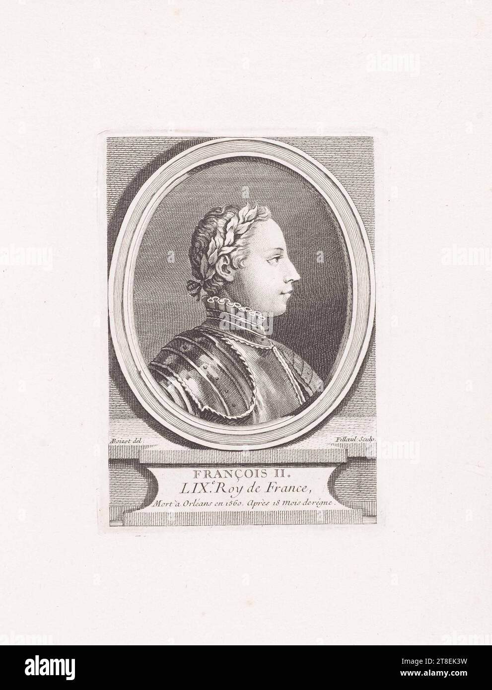 ABoizot del. Filloeul Sculp. FRANCOIS II. LIXth. King of France, Died ...