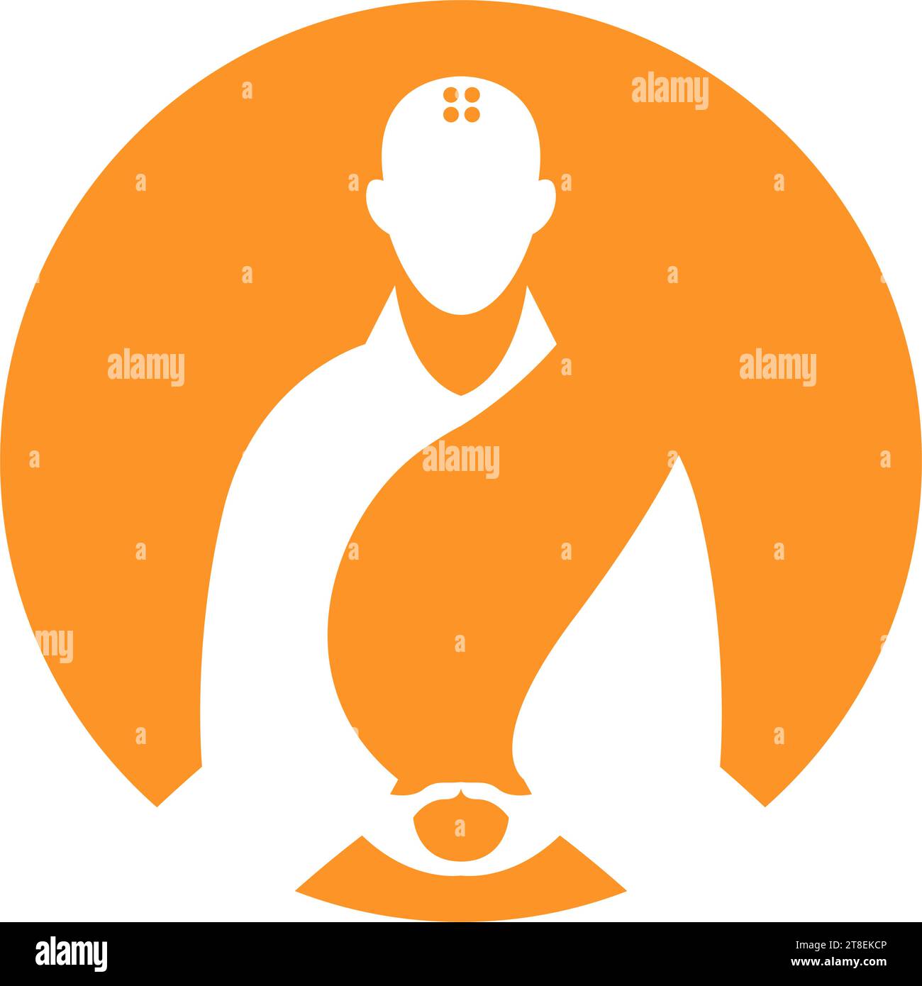 Monk logo icon design illustration Stock Vector Image & Art - Alamy