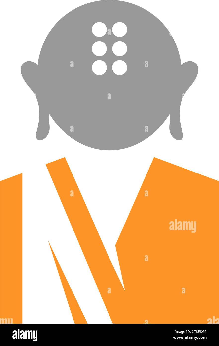 Monk meditation design Cut Out Stock Images & Pictures - Alamy