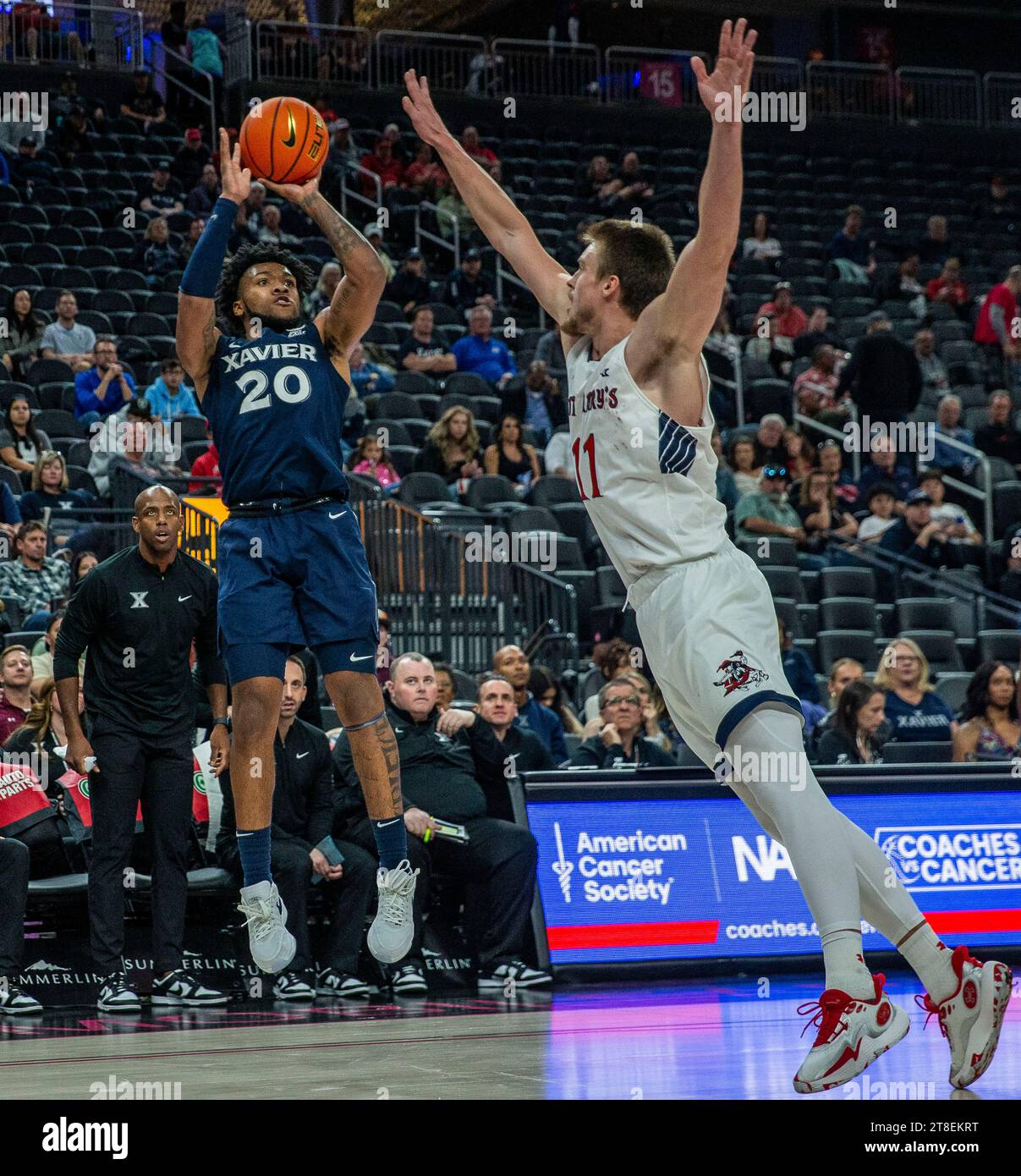 November 19 2023 Las Vegas, NV U.S.A. Xavier guard Dayvion McKnight (20 ...