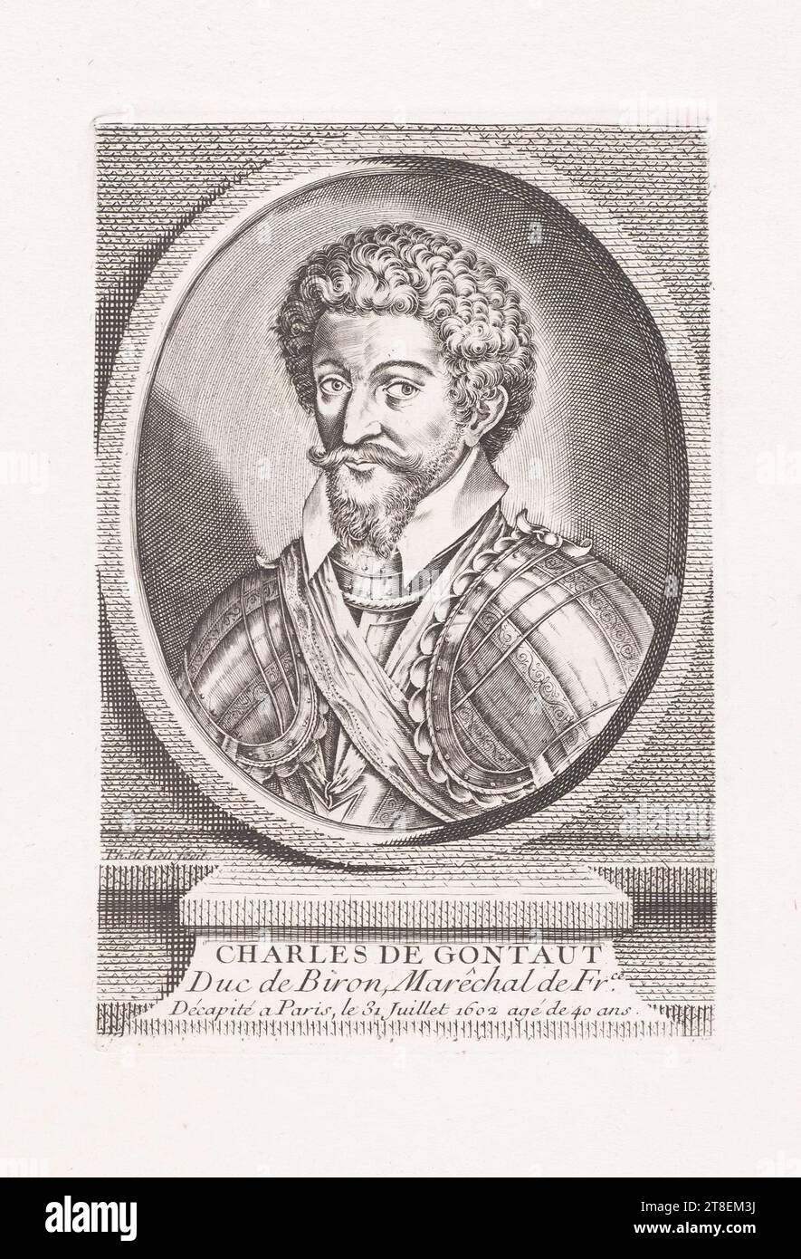 Th. de Leu fecit. CHARLES DE GONTAUT Duke of Biron, Marshal of France ...