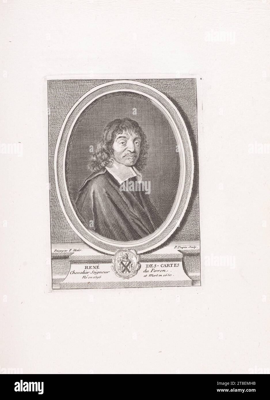 Rene des cartes chevalier seigneur du perron born hi-res stock ...