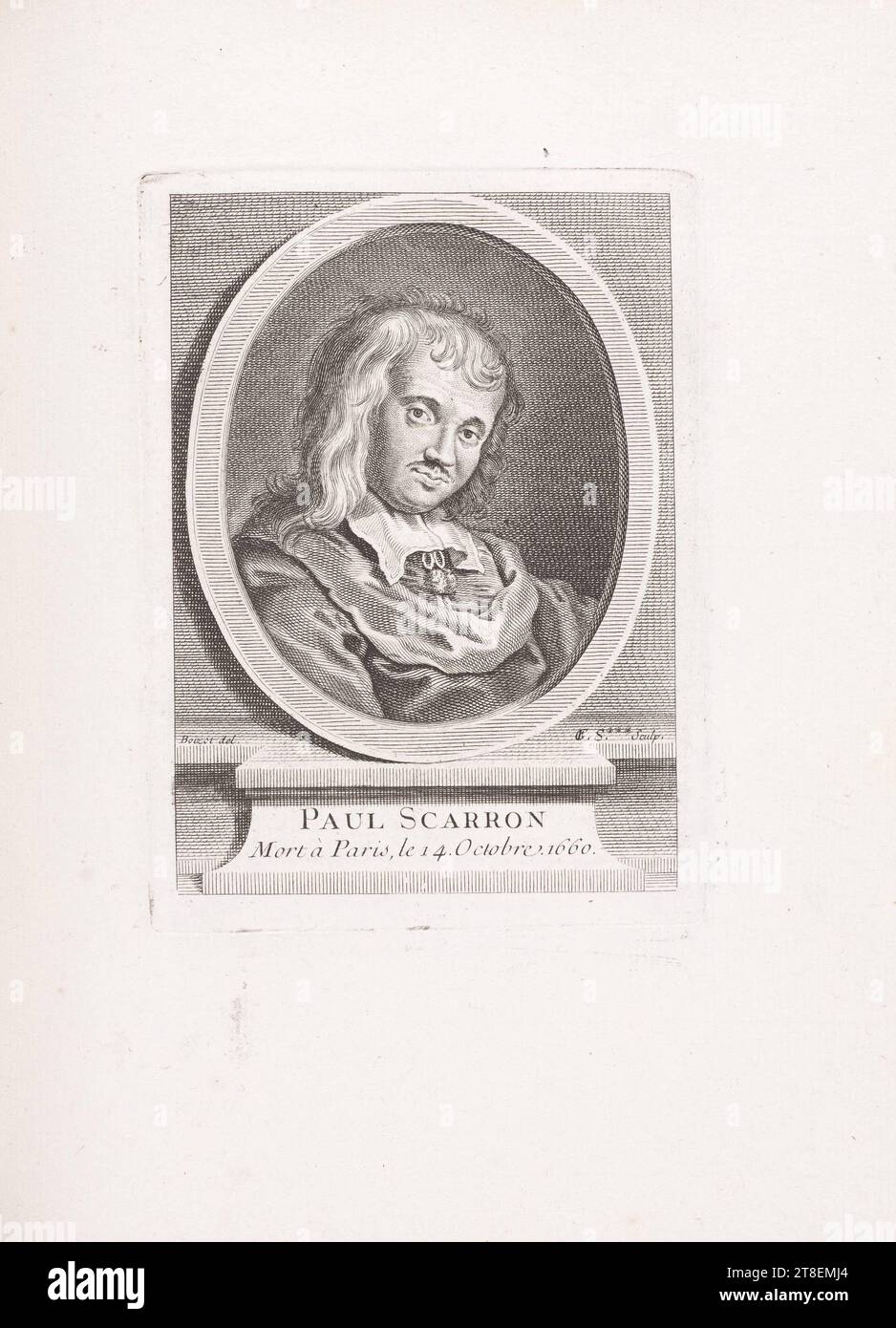 Boizot del. GF. S.*** Sculp. PAUL SCARRON Died in Paris, the 14 ...