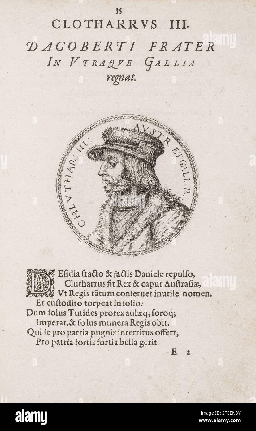 CHLVTHAR II AVSTR ET GALL. R. CLOTHARRVS III DAGOBERTI FRATER IN ...
