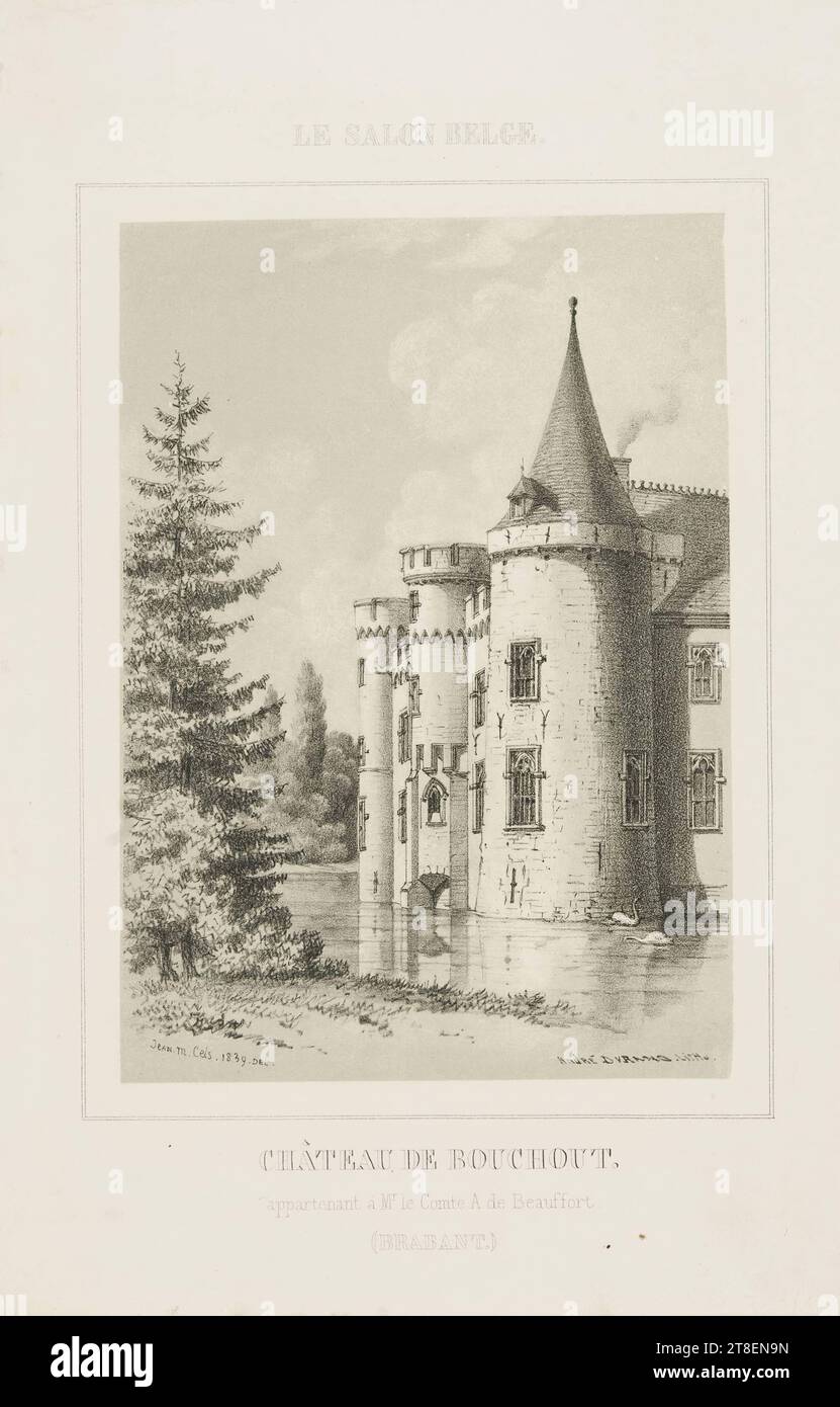 THE BELGIAN LIVING ROOM. John. M. Celx 1839 DEL. André Durand Litho ...