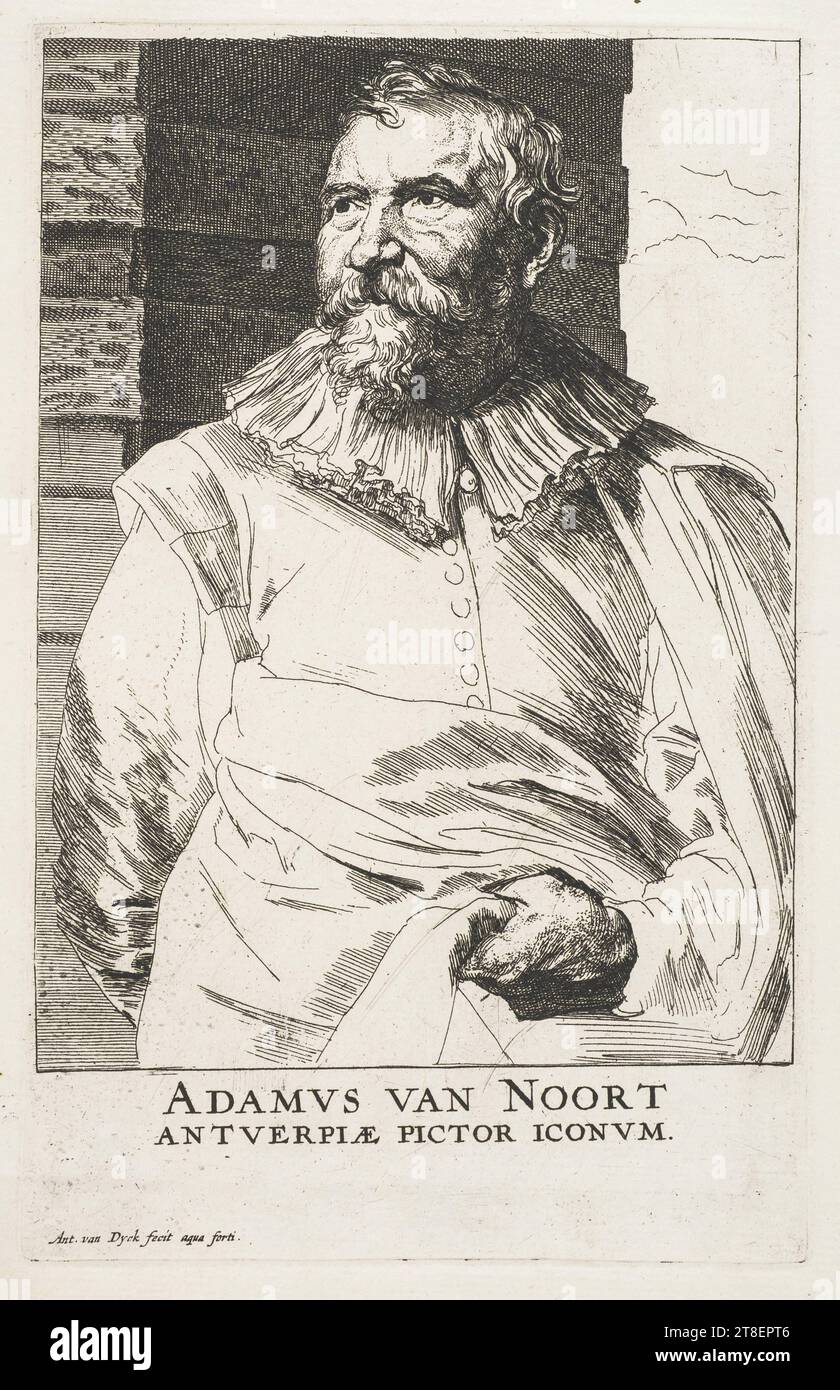 ADAMVS VAN NOORT ANTVERPIÆ PICTOR ICONVM. Anthony van Dyck fecit aqua ...