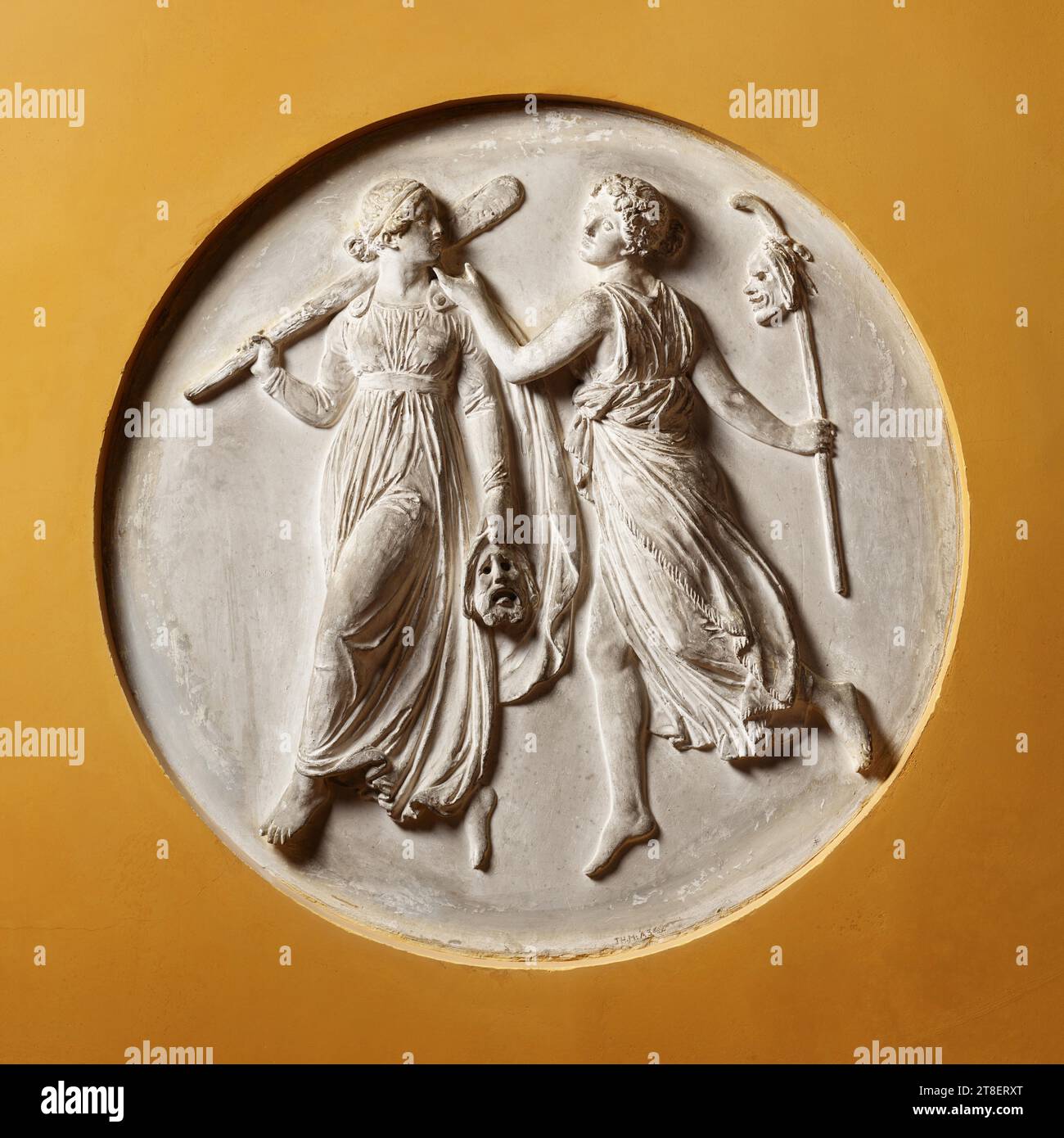 Muses of Tragedy and Comedy, Bertel Thorvaldsen, 1770-1844, July 1843 ...