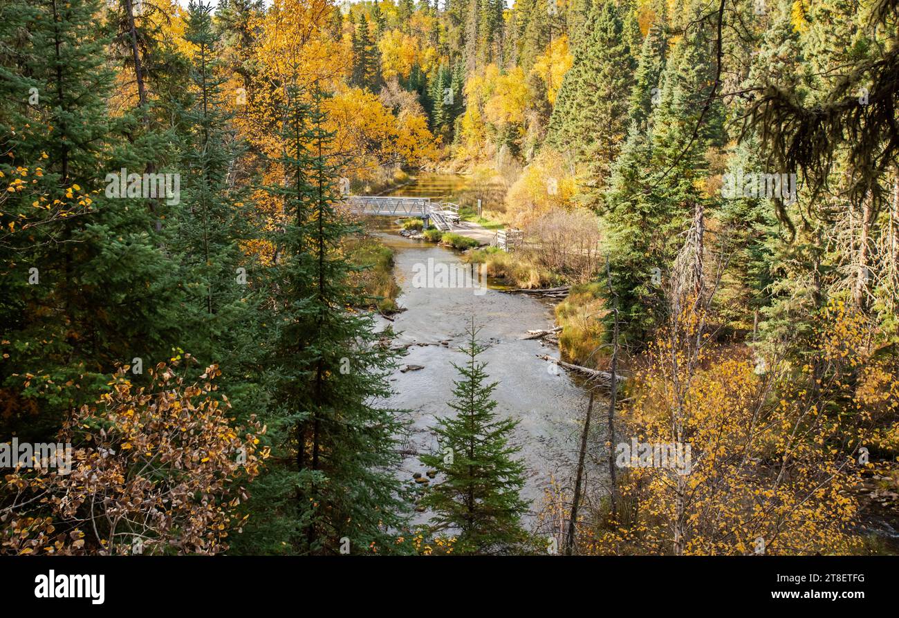 Autumn in Prince Albert National Park Stock Photo - Alamy