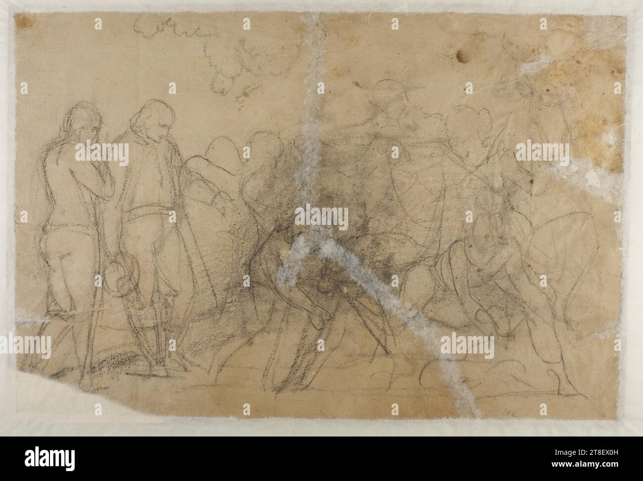 Cupid with Bacchus and Ariadne. Funeral scene (?), Bertel Thorvaldsen ...