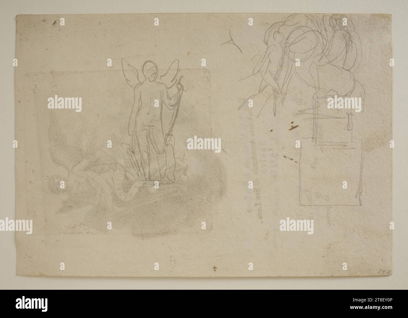 Cupid with His Bow. Warrior and Rider Fighting, Bertel Thorvaldsen ...