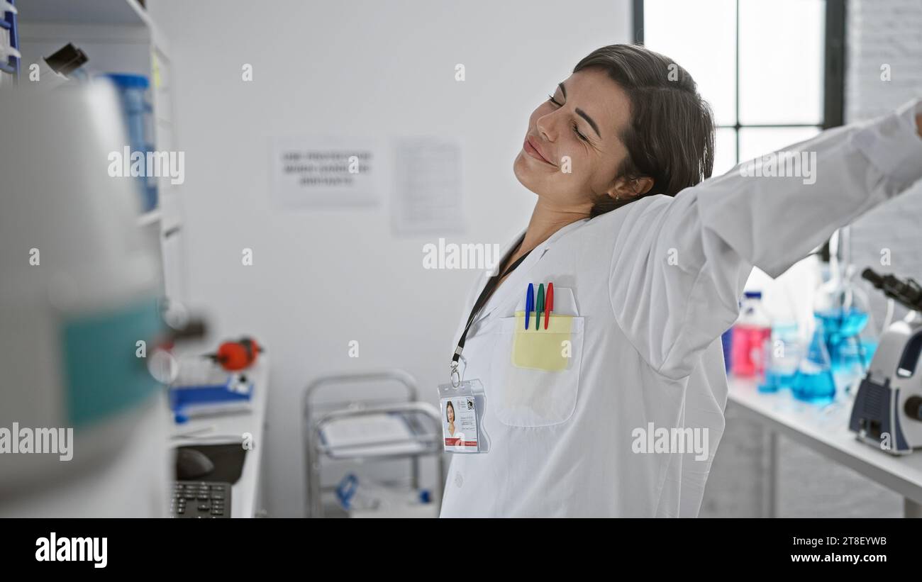 Tired female scientist short hair hi-res stock photography and images ...