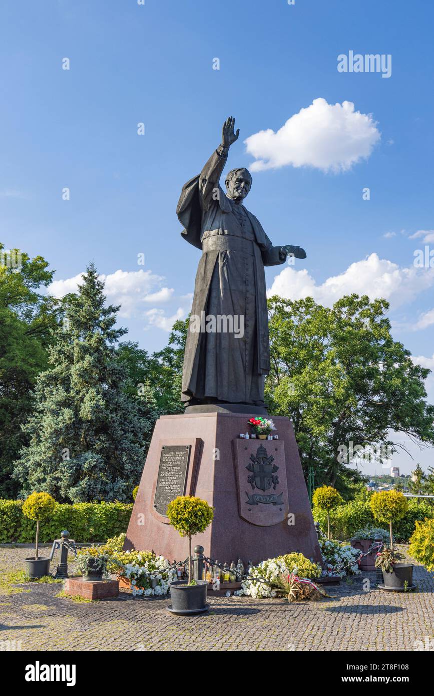 Poland, Czestochowa - July 19, 2023: Statue of Polish Pope John Paul II ...