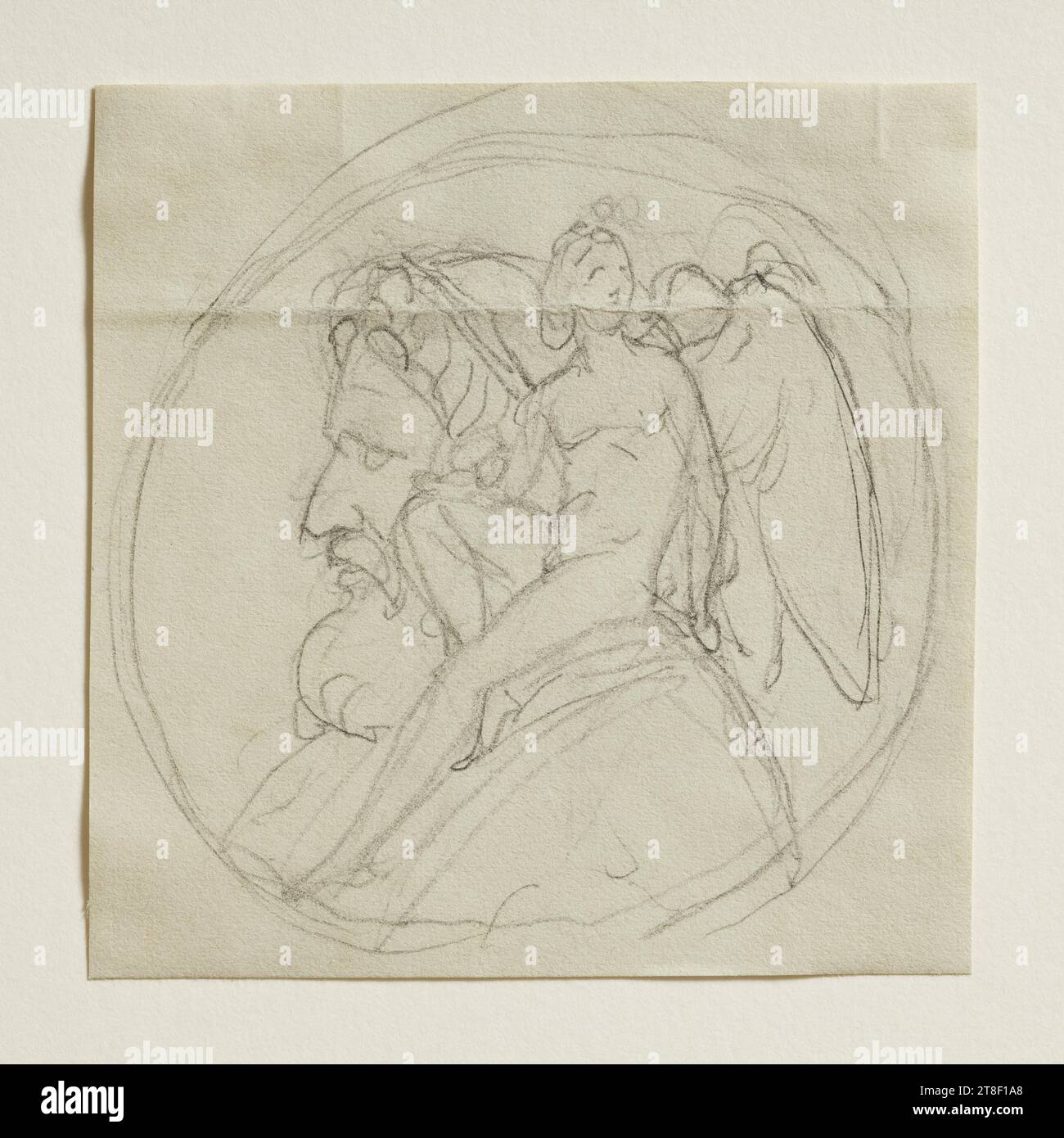 The Genius of Sculpture, Bertel Thorvaldsen, 1770-1844, 1844, Drawing ...