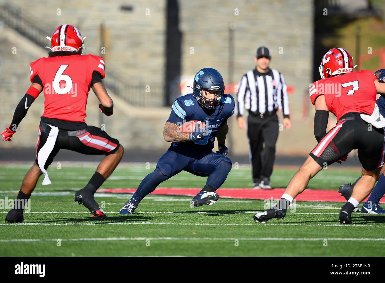 Ithaca, USA. 18th Nov, 2023. November 18, 2023: Columbia Lions running ...