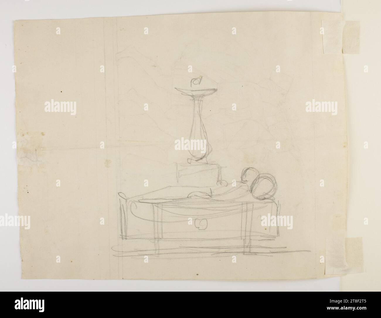 Sepulchral monument, Bertel Thorvaldsen, 1770-1844, Drawing, Paper ...