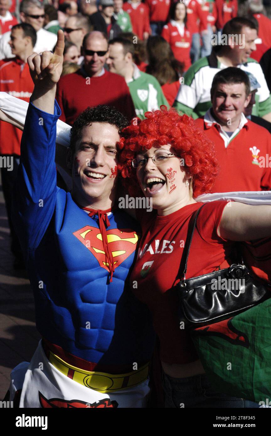 Rugby fan face paint hi-res stock photography and images - Alamy