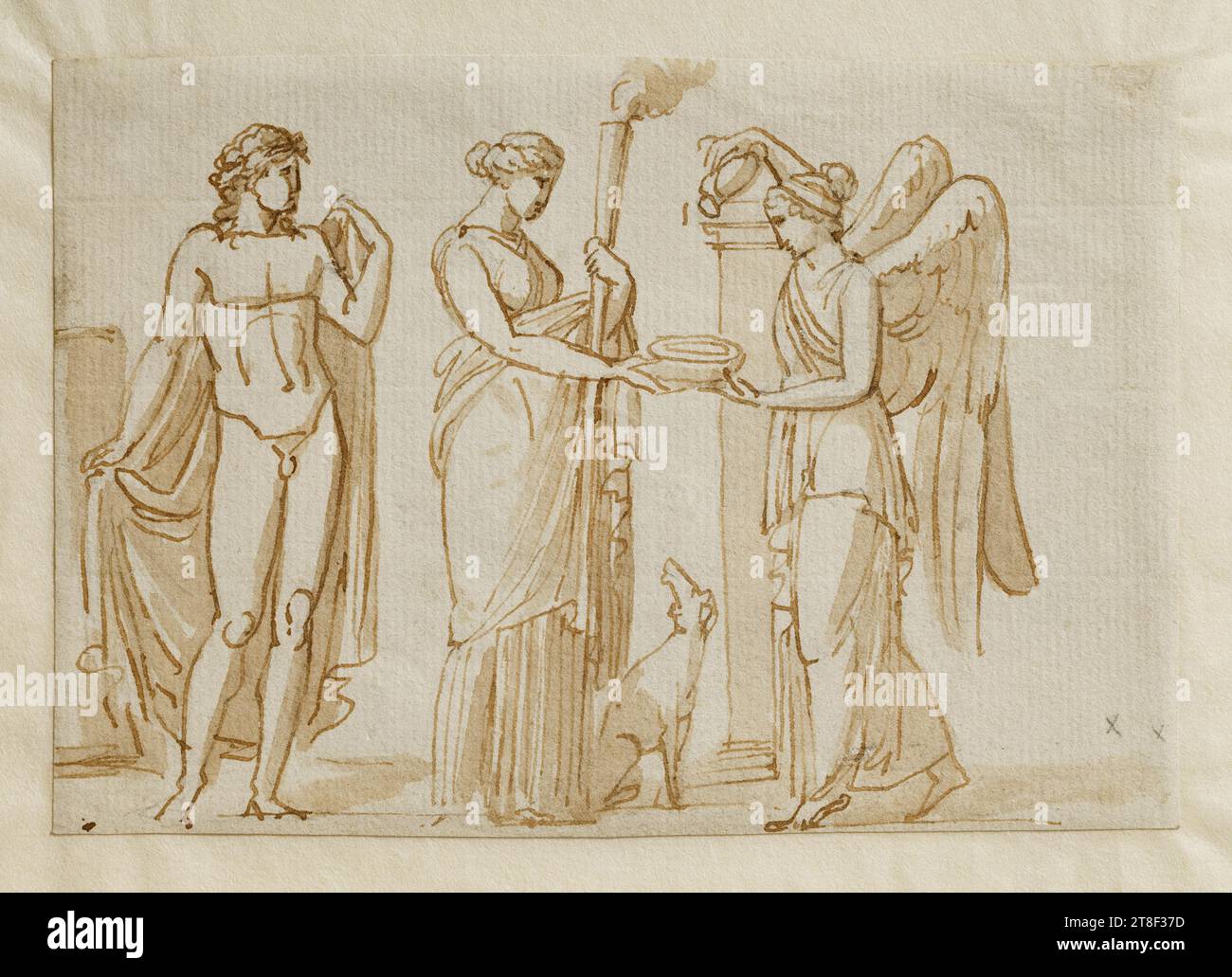 Bacchus, Diana and Victory (?), Bertel Thorvaldsen, 1770-1844, Ca. 1797 ...