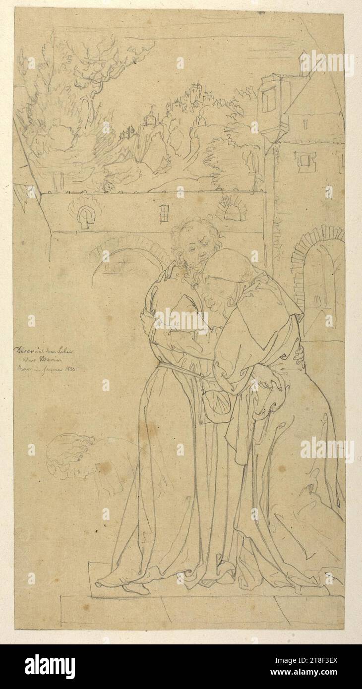 Anna and Joachim at the Golden Gate, 1825, Drawing, Paper, Paper ...