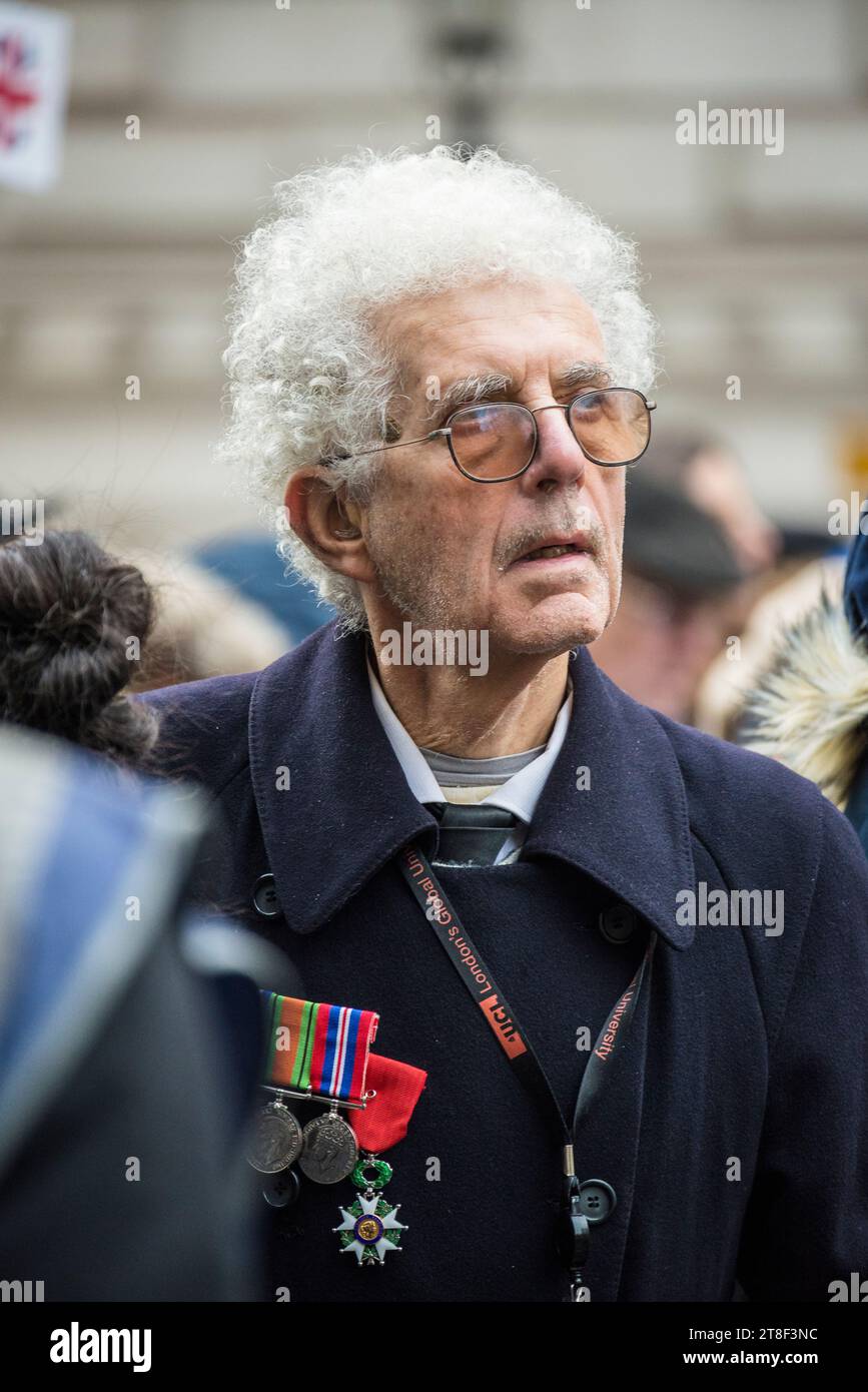 Jewish man at the AJEX Annual Parade & Ceremony at the Cenotaph ...