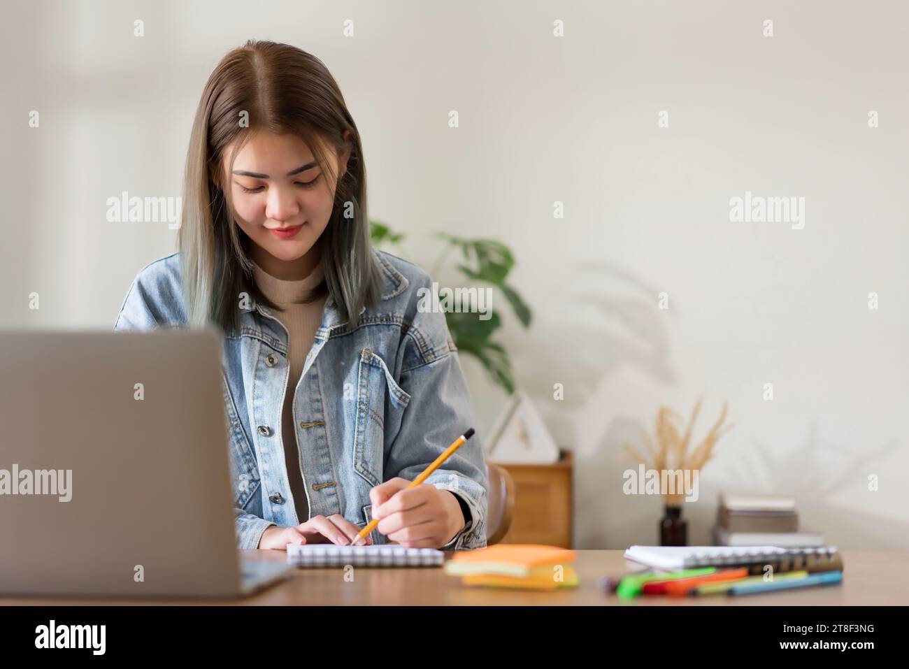 Creative design concept, Fashion designer sketching to creating new collection clothes at ...