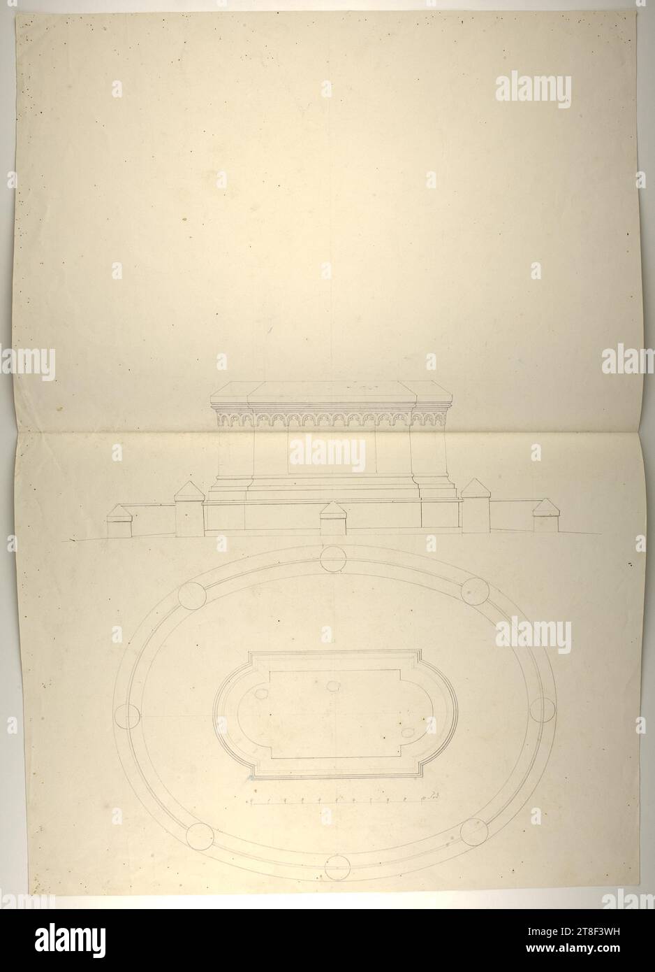 Proposal for Plint for the Monument to Maximilian 1. (?), Ground Plan ...