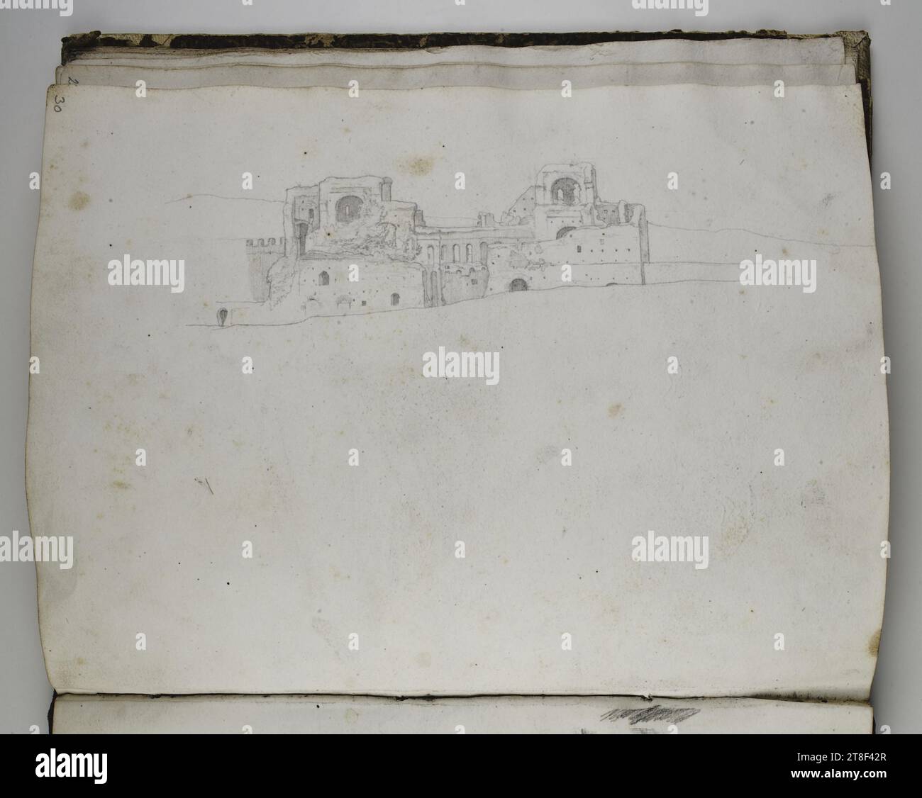 Porta Asinaria in Rome, Anton Dräger, 1794-1833, Book, Sketchbook ...