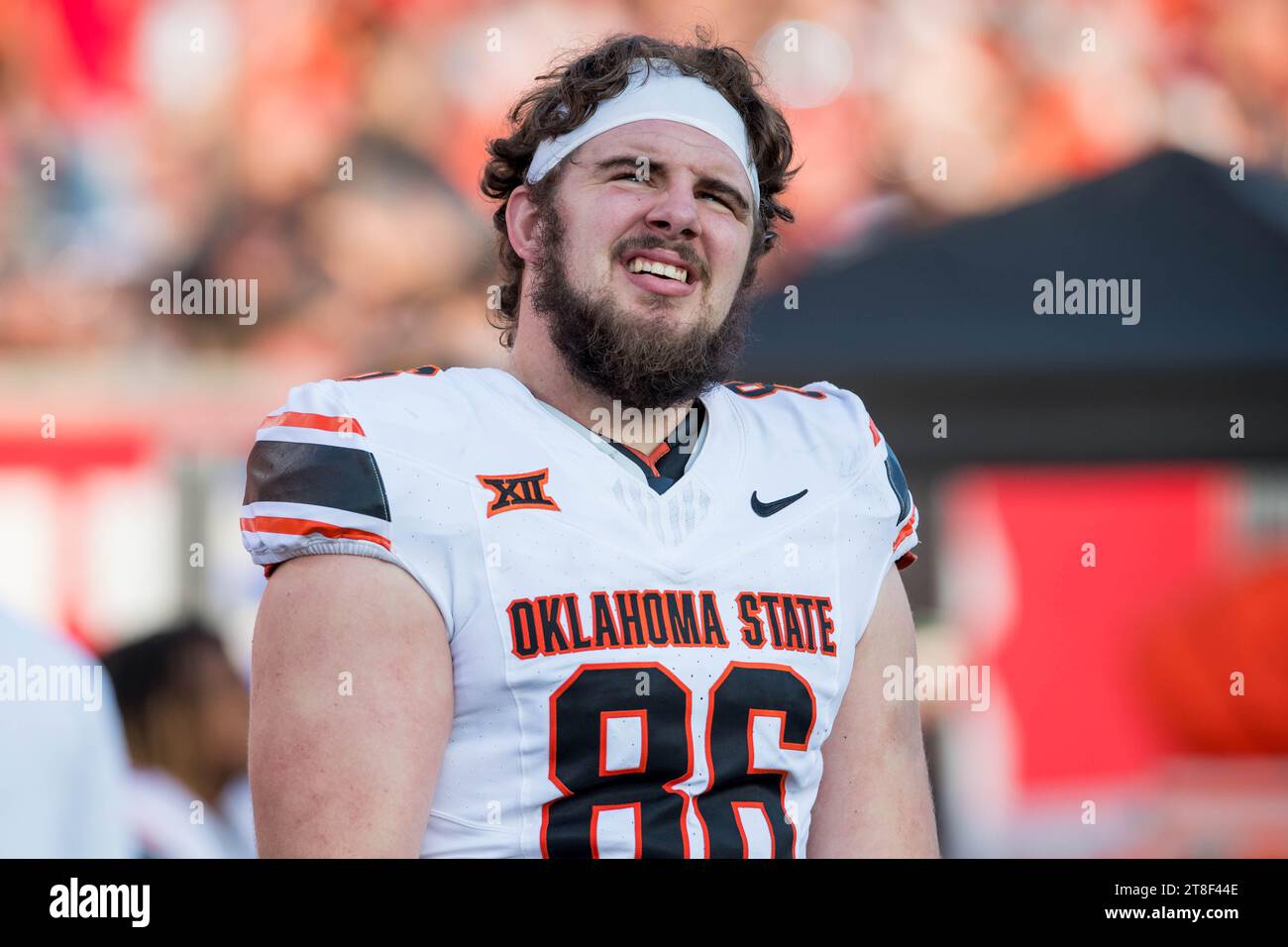 November 18, 2023: Oklahoma State Cowboys tight end Ian Edenfield (86 ...