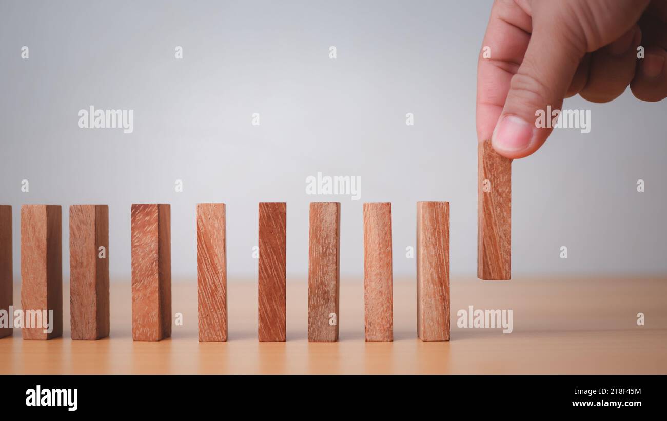 Hand breaking blocks hi-res stock photography and images - Alamy