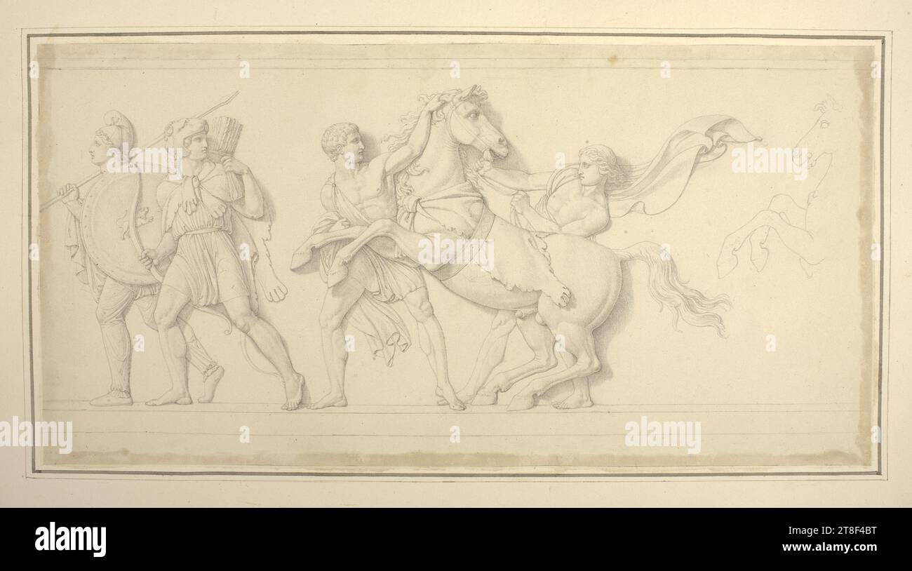 Alexander the Great's Armour Bearers and Bucephalus, Johann Friedrich ...