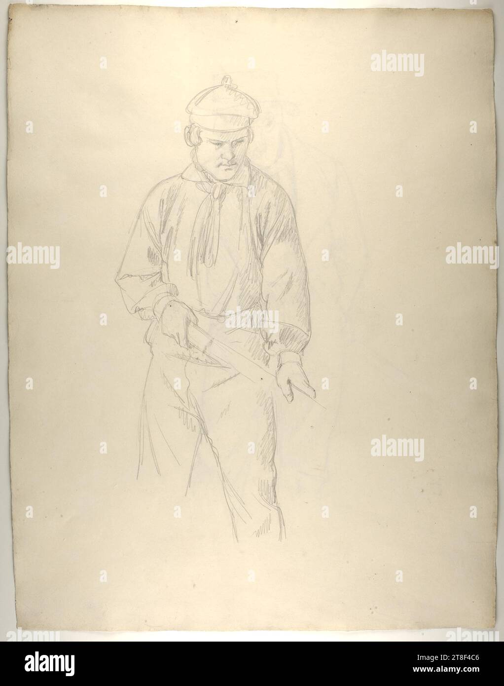 Sailor, Jørgen Sonne, 1801-1890, 1847 - 1848, Drawing, Figure Study ...