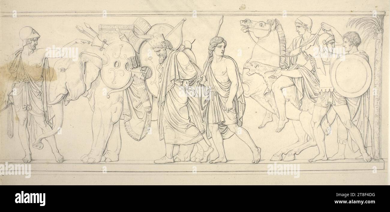 Young Greek Warrior Shows Thorvaldsen the Elephant Passing by with ...