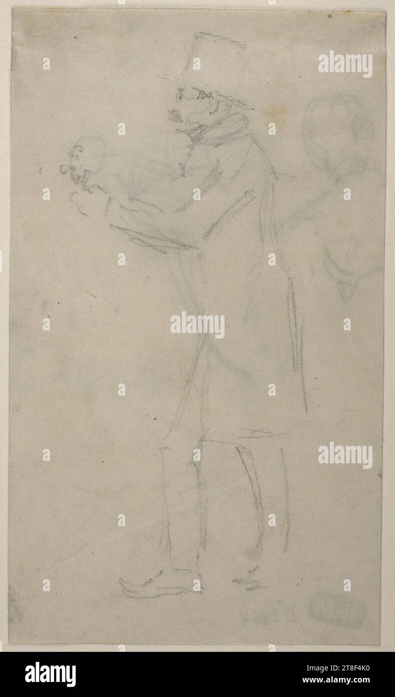 Ernst Meyer's Self Portrait, Ernst Meyer, 1797-1861, Drawing, Paper ...