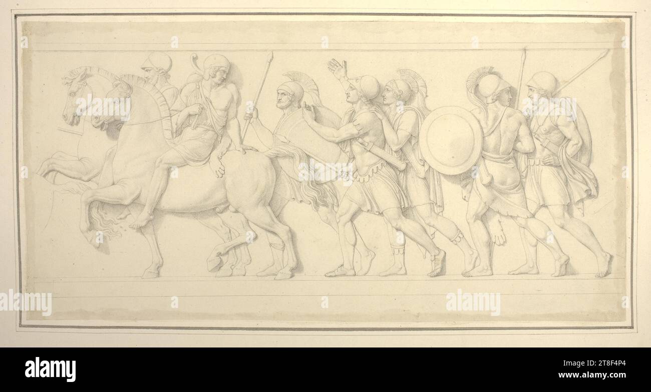 The Cavalry Followed by the Infantry, Johann Friedrich Overbeck, 1812 ...