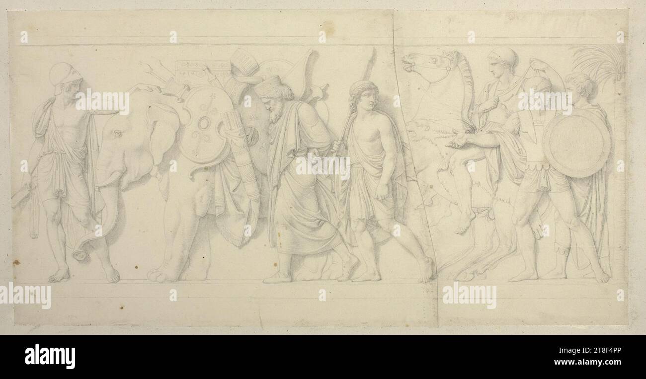 Young Greek Warrior Shows Thorvaldsen the Elephant Passing by with ...