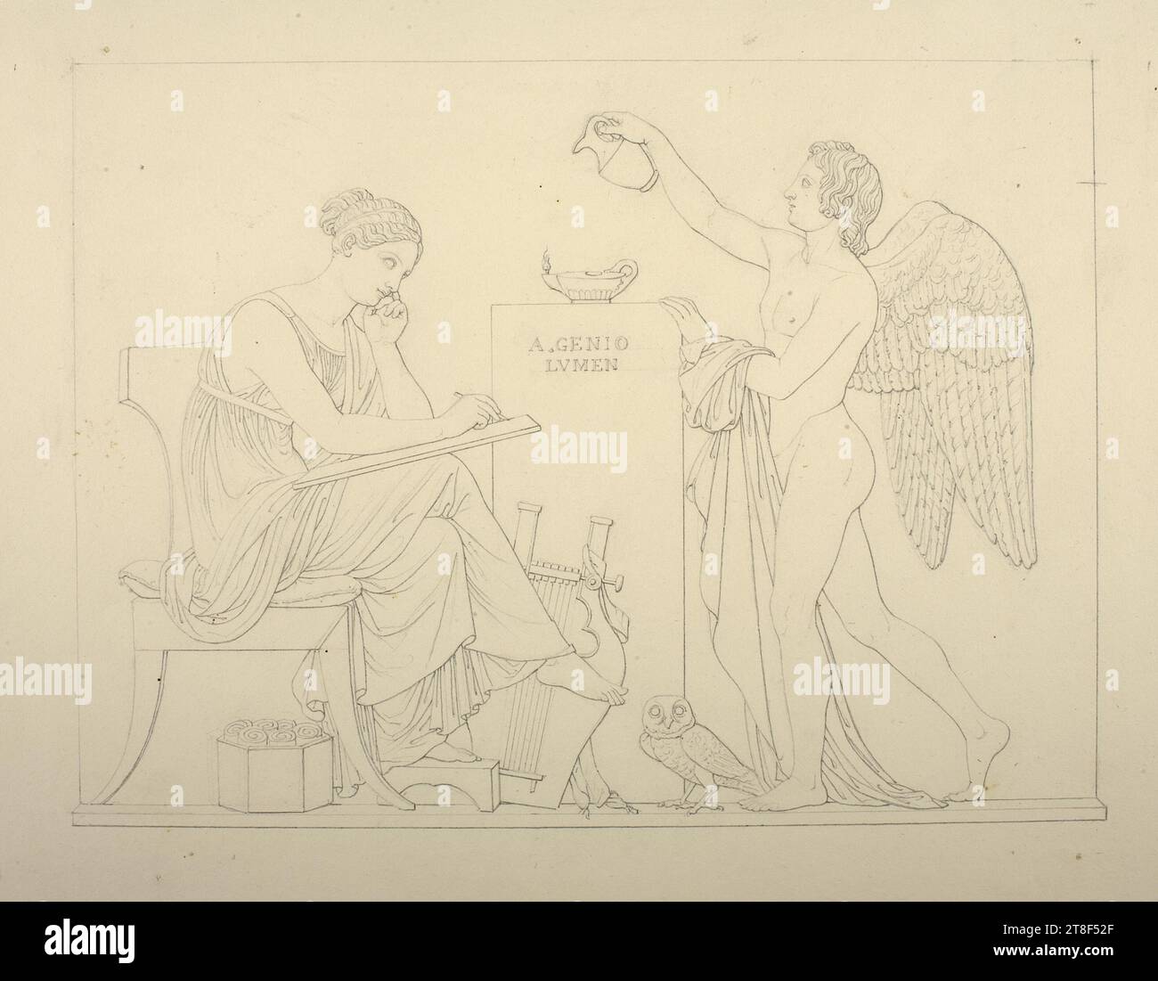 A Genio Lumen (Art and the Genius of Light), Drawing, Paper, Color ...