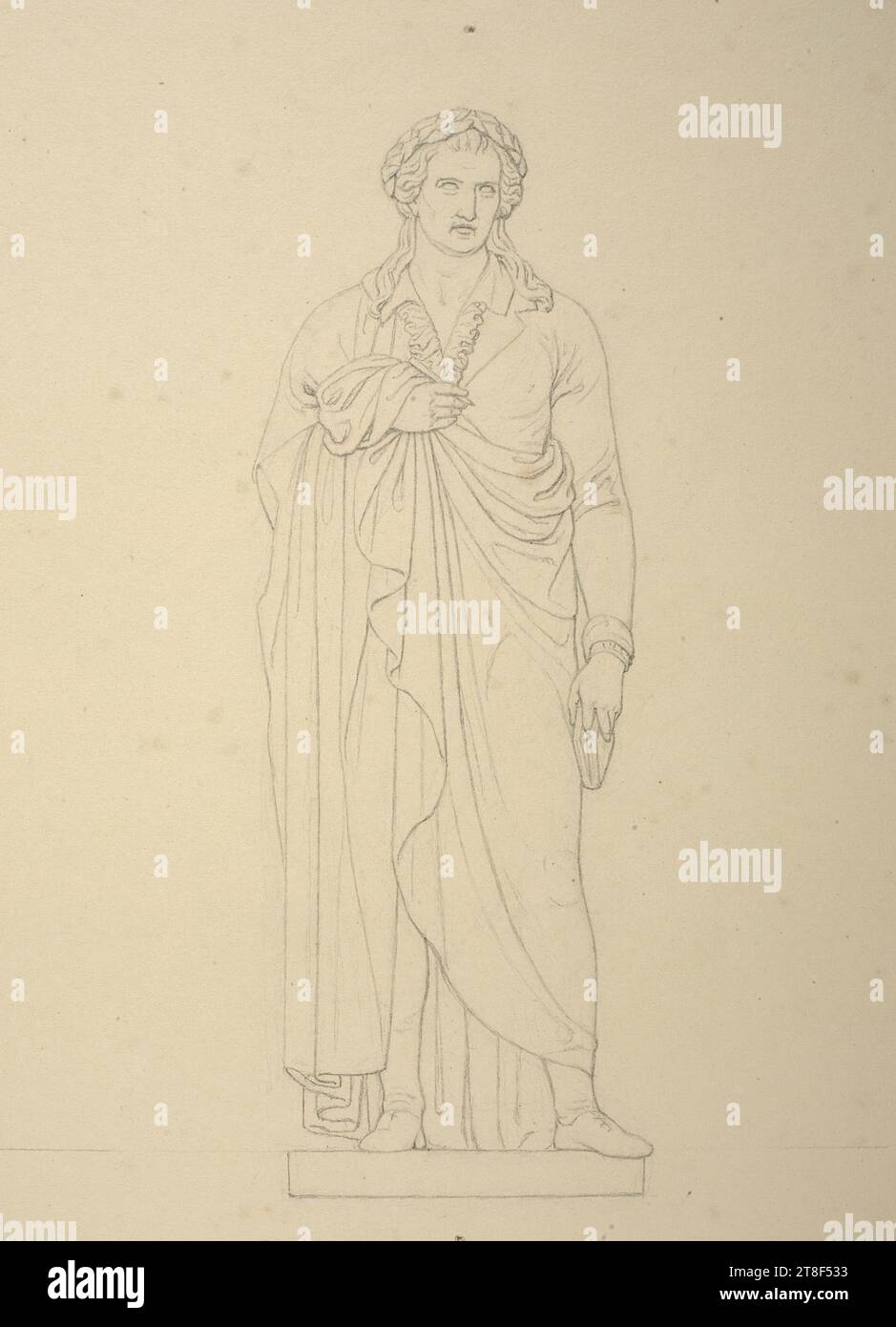 Friedrich Schiller, No earlier than 1836, Drawing, Paper, Color ...