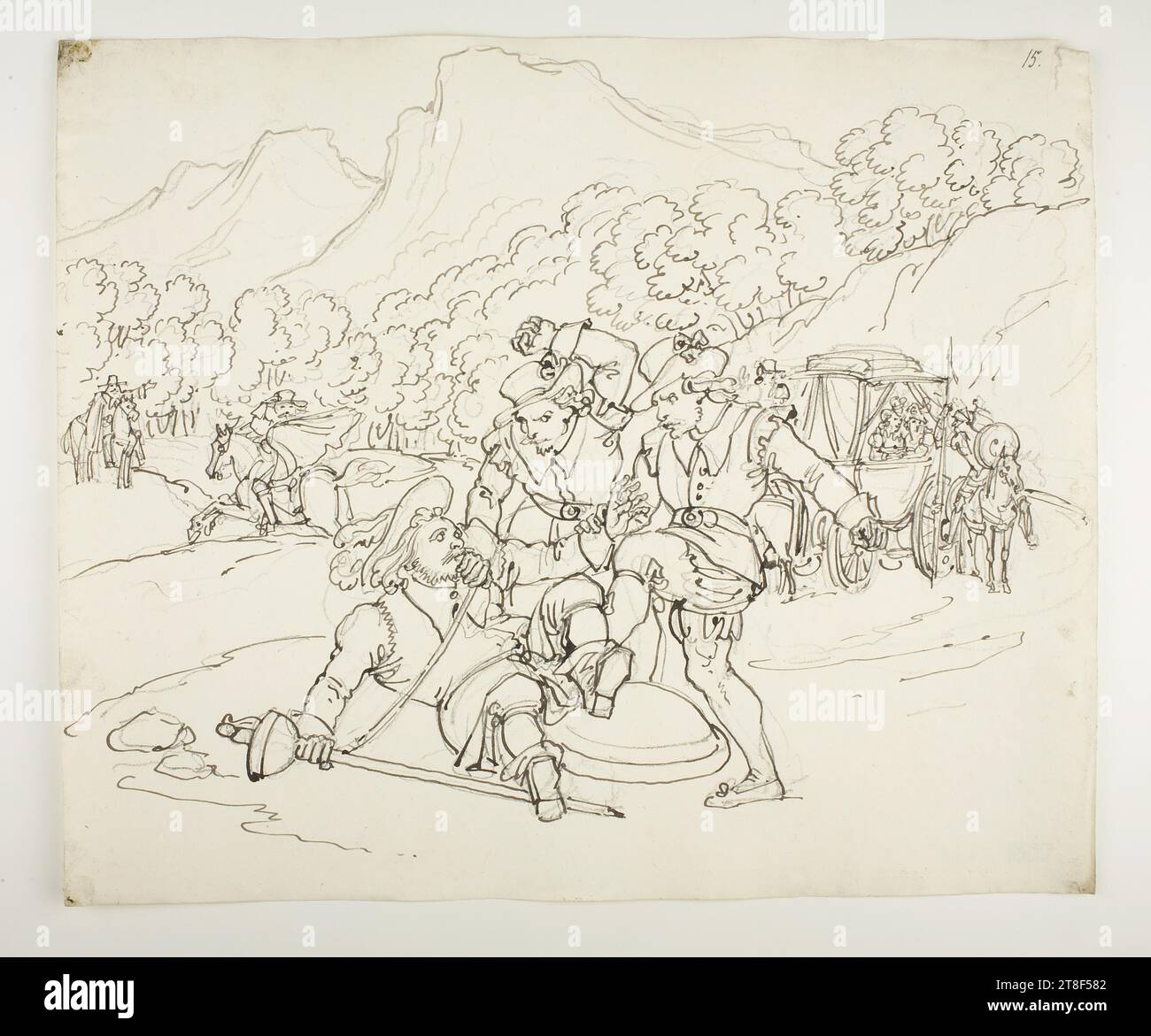 Don quixote og sancho panza meeting hi-res stock photography and images ...