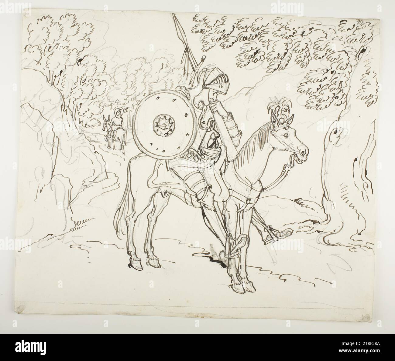 Don Quixote and Sancho Panza Leaves in Opposite Directions, Bartolomeo ...