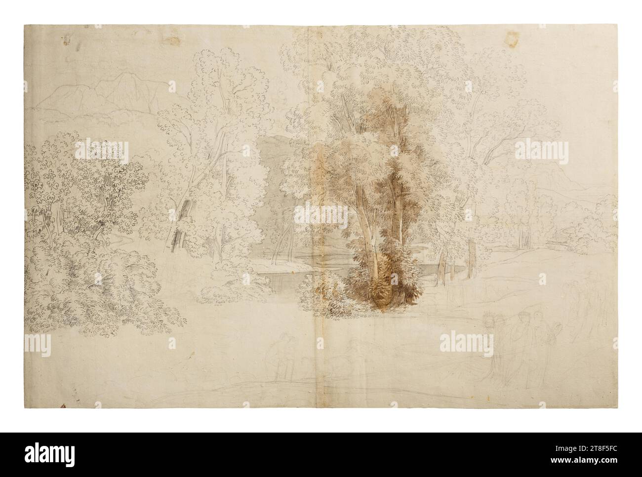 Historical Landscape, George Augustus Wallis, 1761-1847, Drawing ...